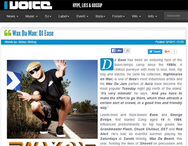 Wax Da Man: DJ Ease – Abbey Stirling: Journalist & copywriter